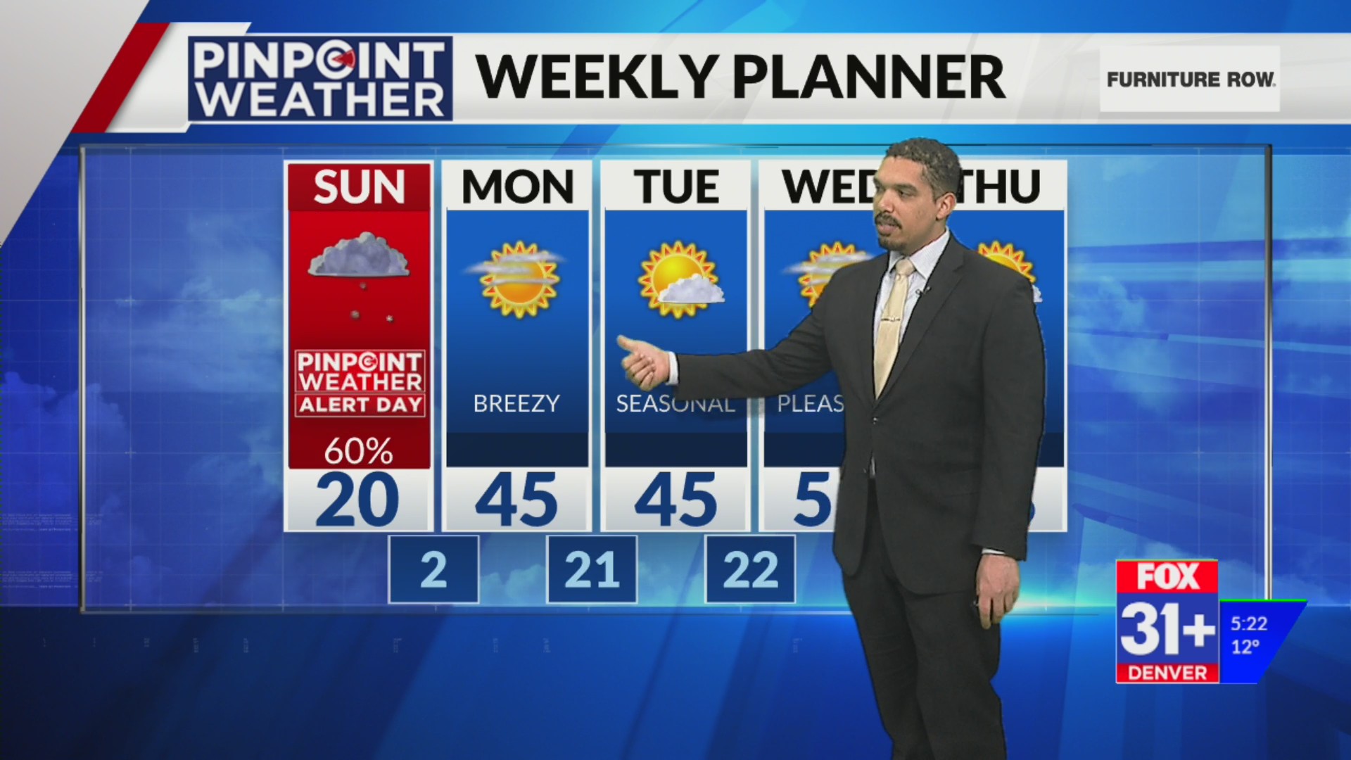 Denver weather: More light snow, cold Sunday