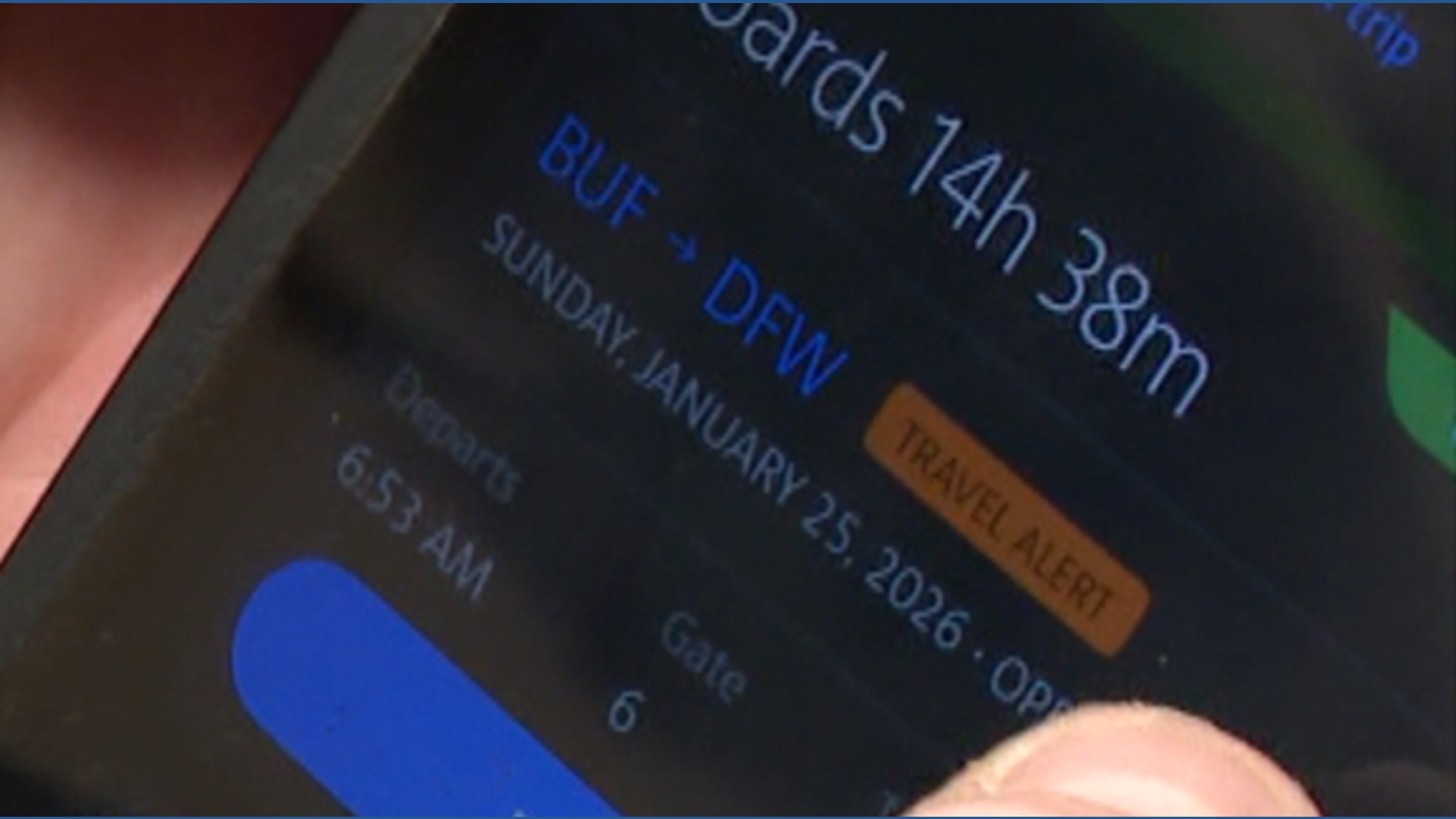 Buffalo travelers impacted by the winter storm