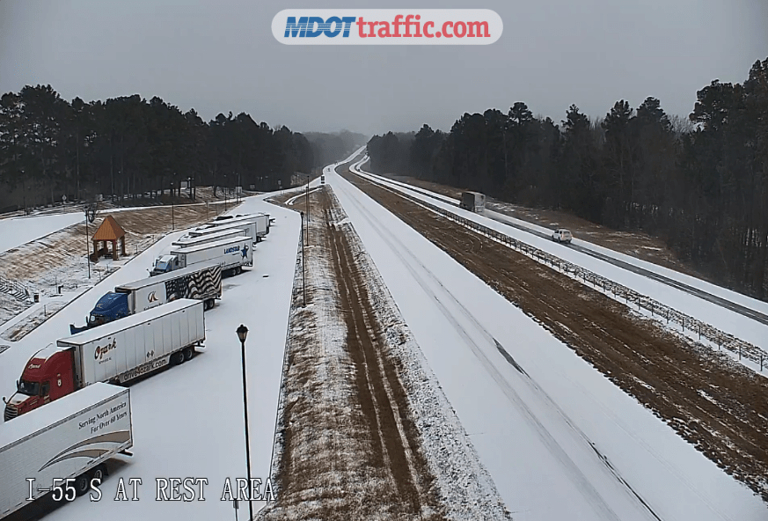 Icy roads in Mississippi lead to closures and travel warnings