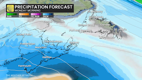 20-30+ cm of snow as long-duration storm hits Atlantic Canada