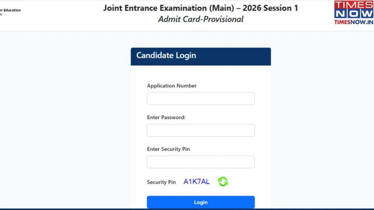 JEE Mains 2026 admit card out for Jan 28, 29 exams, steps to download