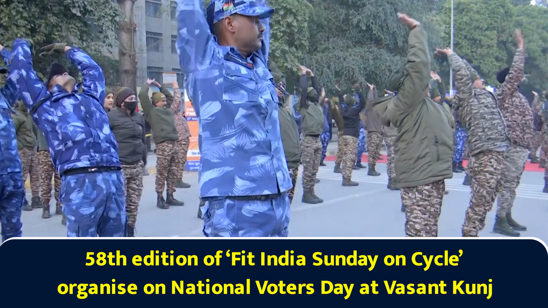 58th edition of ‘Fit India Sunday on Cycle’ organise on National Voters ...