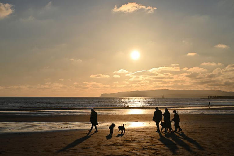 Beautiful golden beach on Kent border named among best for winter walks