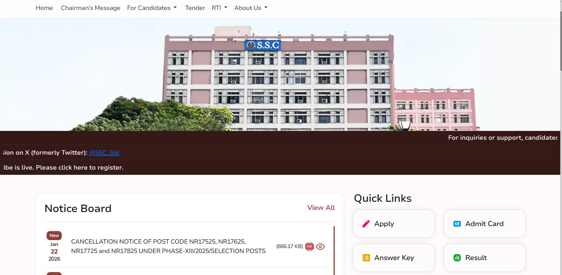 SSC MTS and havaldar 2026 self slot selection window closes today at ...