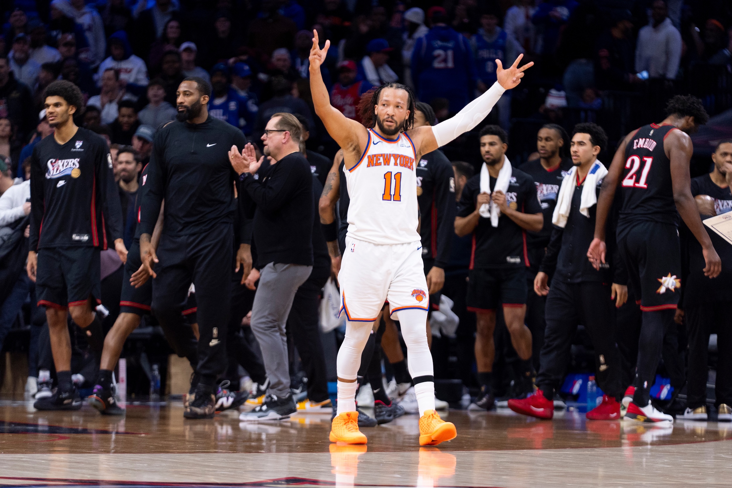 NBA: Jalen Brunson’s 31 points lead Knicks past 76ers