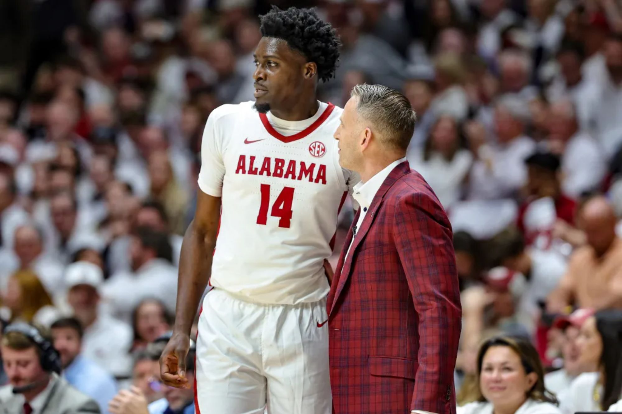 Charles Bediako plays first game back with Alabama after previously ...