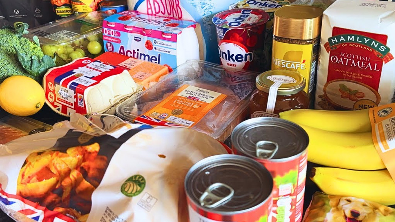 Saturday grocery haul for Scottish family