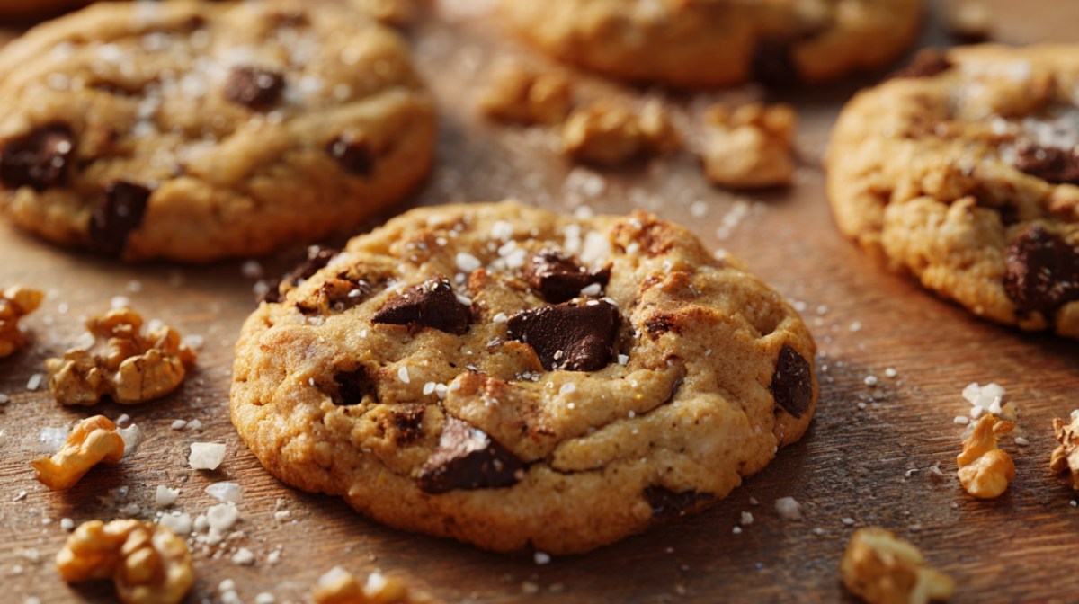 Salty and sweet goes to level 100 in these cookies