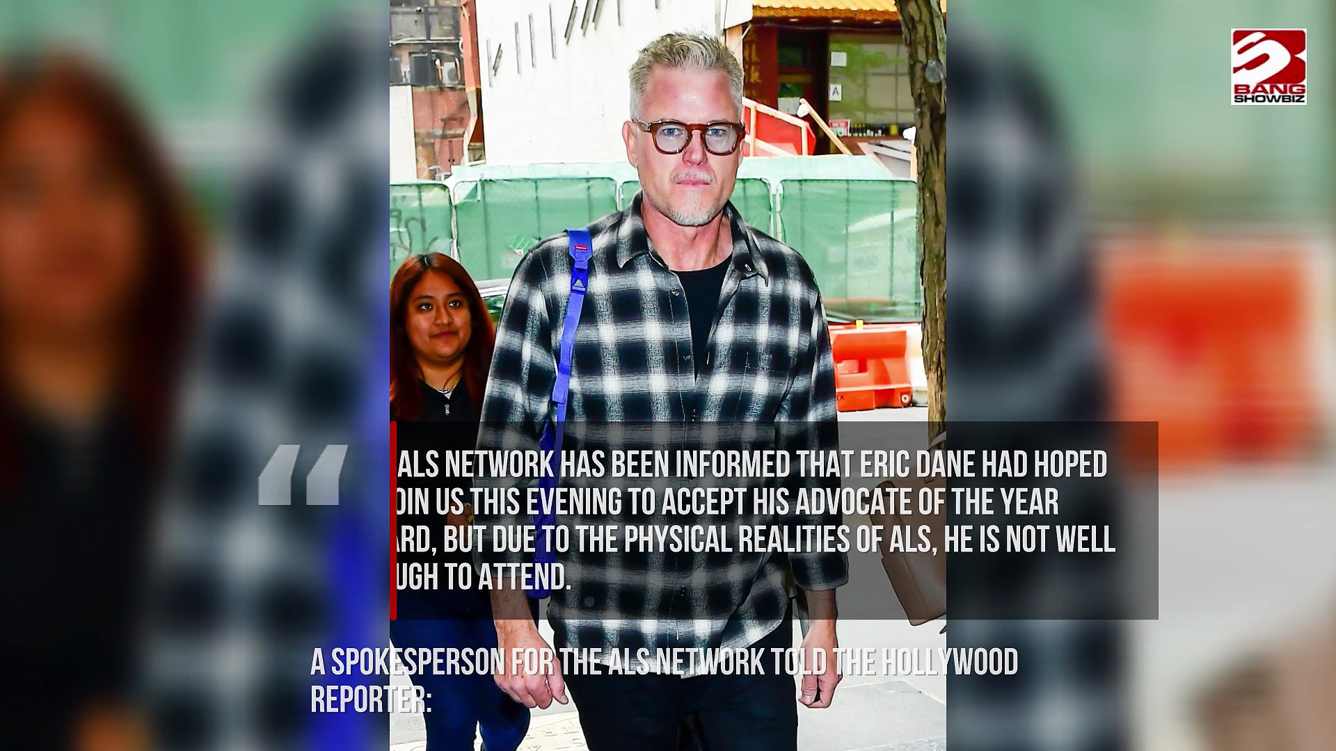 Eric Dane misses awards ceremony due to 'physical battle' with ALS
