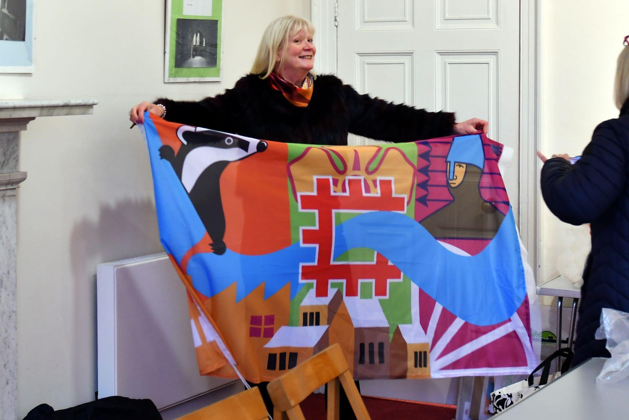 Temporary new flag brings some colour to Prudhoe Castle