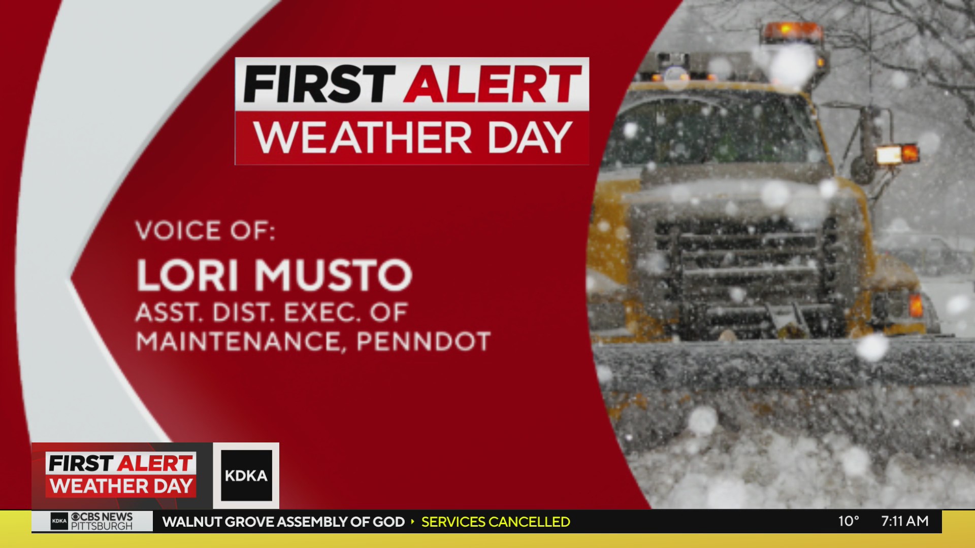 PennDOT provides morning update on Sunday snowstorm