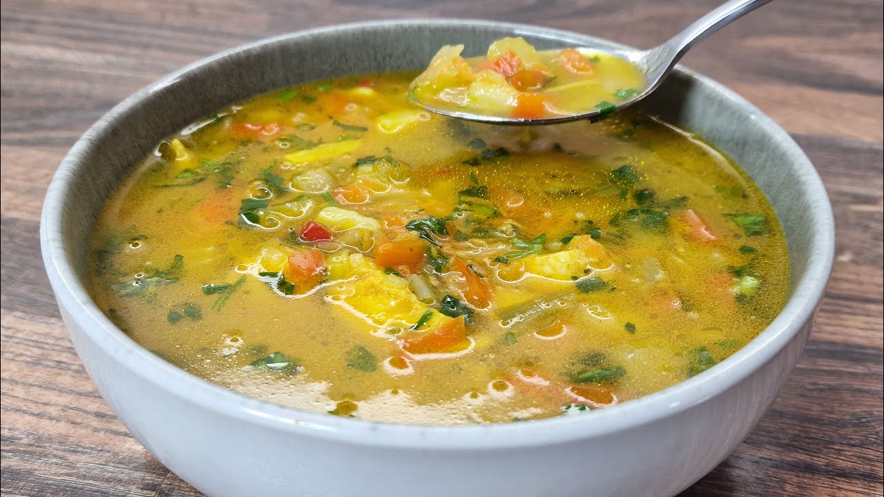 A delicious soup recipe! Chicken soup everyone loves, quick, tasty, and ...
