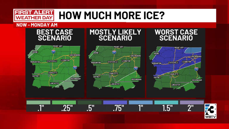 Live coverage: January winter storm latest with WBTV First Alert ...