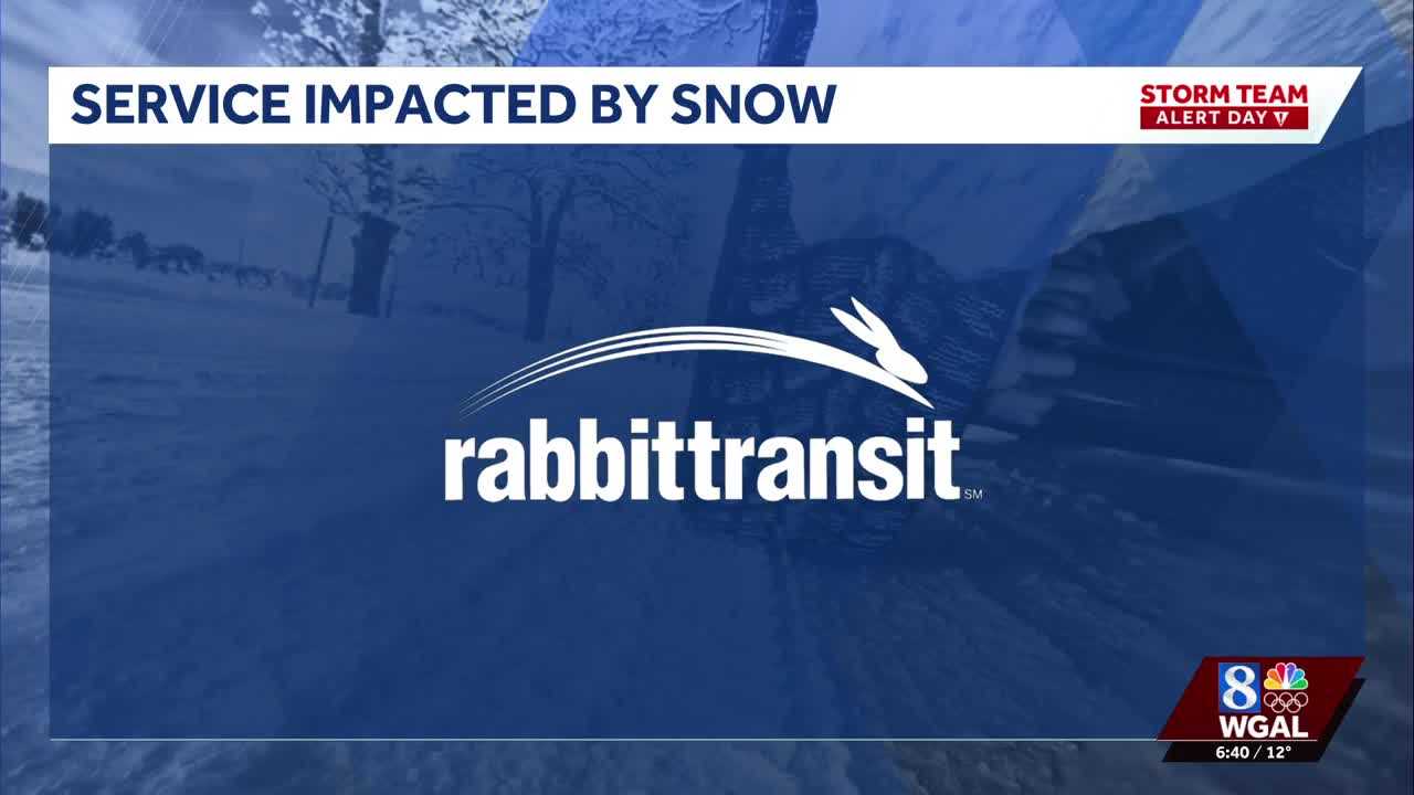 All rabbittransit services canceled due to snowstorm
