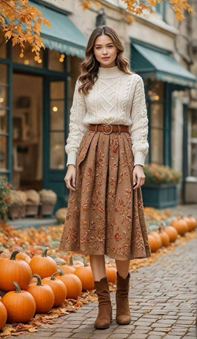 10 OOTD sweater rajut wanita, kasual dan chic!