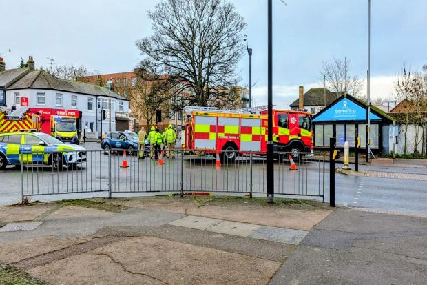 Emergency services spotted at scene of crash in Southend Priory Park