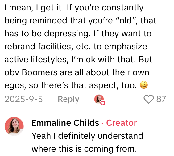 A creator explained why boomers don’t want to use the word “senior” anymore