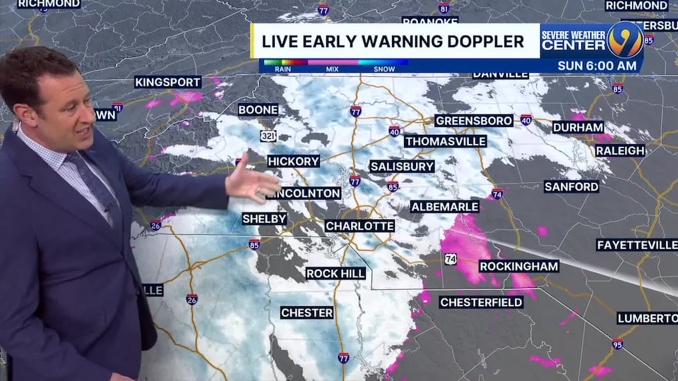 Sunday morning's ice storm updates