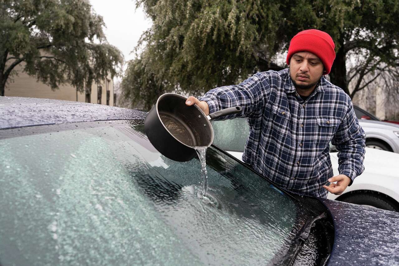 Can you use hot water to defrost your windshield? Best way to melt ice ...