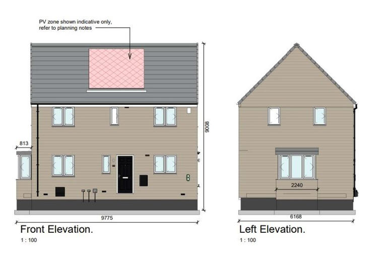 Go-ahead for changed affordable homes plan after designs made bigger