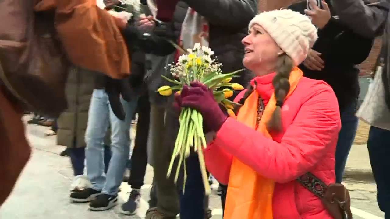 'This is why we walk': Monks brave snow, sleet while making way out of ...