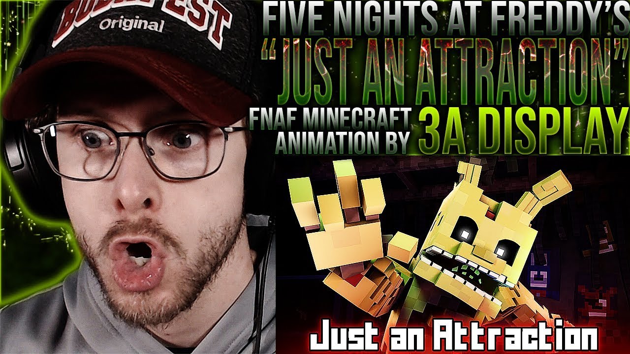 Vapor reacts #1087 | FNAF song Minecraft animation Just an attraction ...