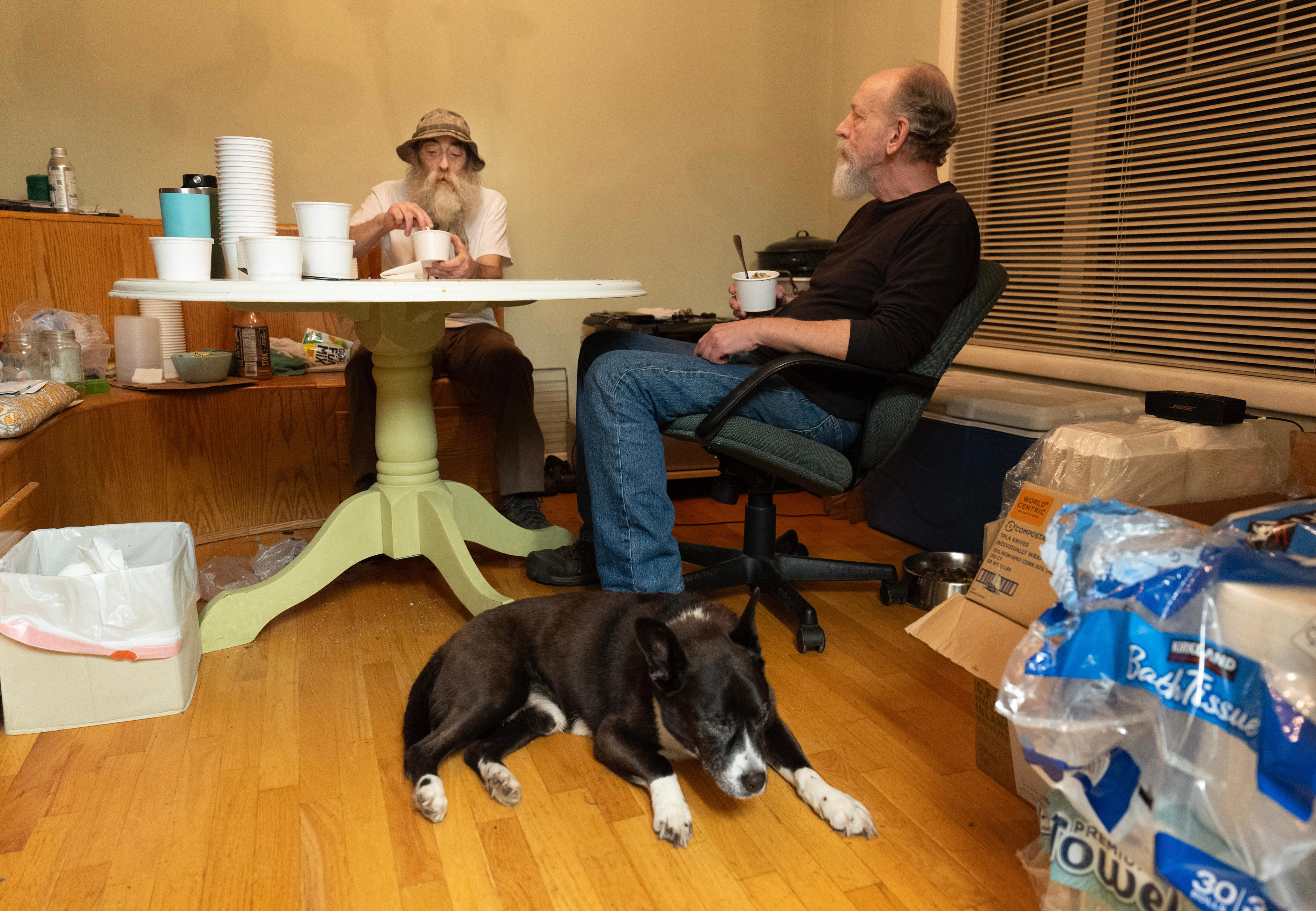 'Two old guys in a white van' cook, deliver food to those in need