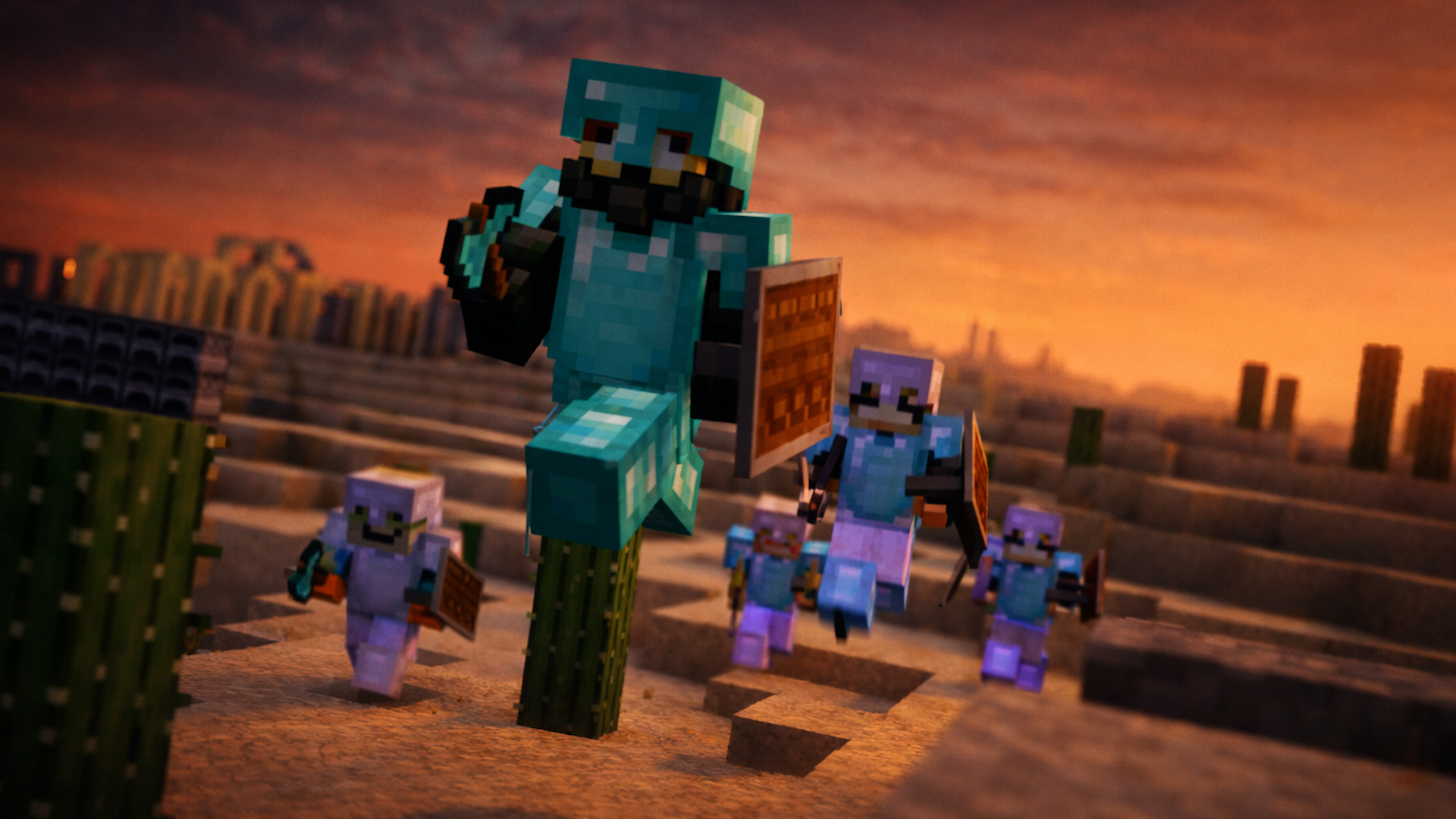 Participating in a 100 player Minecraft civilization event