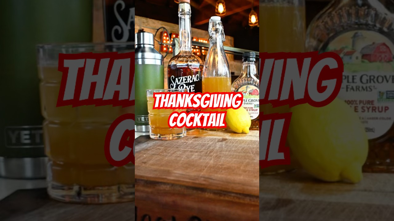 Mix the perfect Thanksgiving cocktail using whiskey and citrus