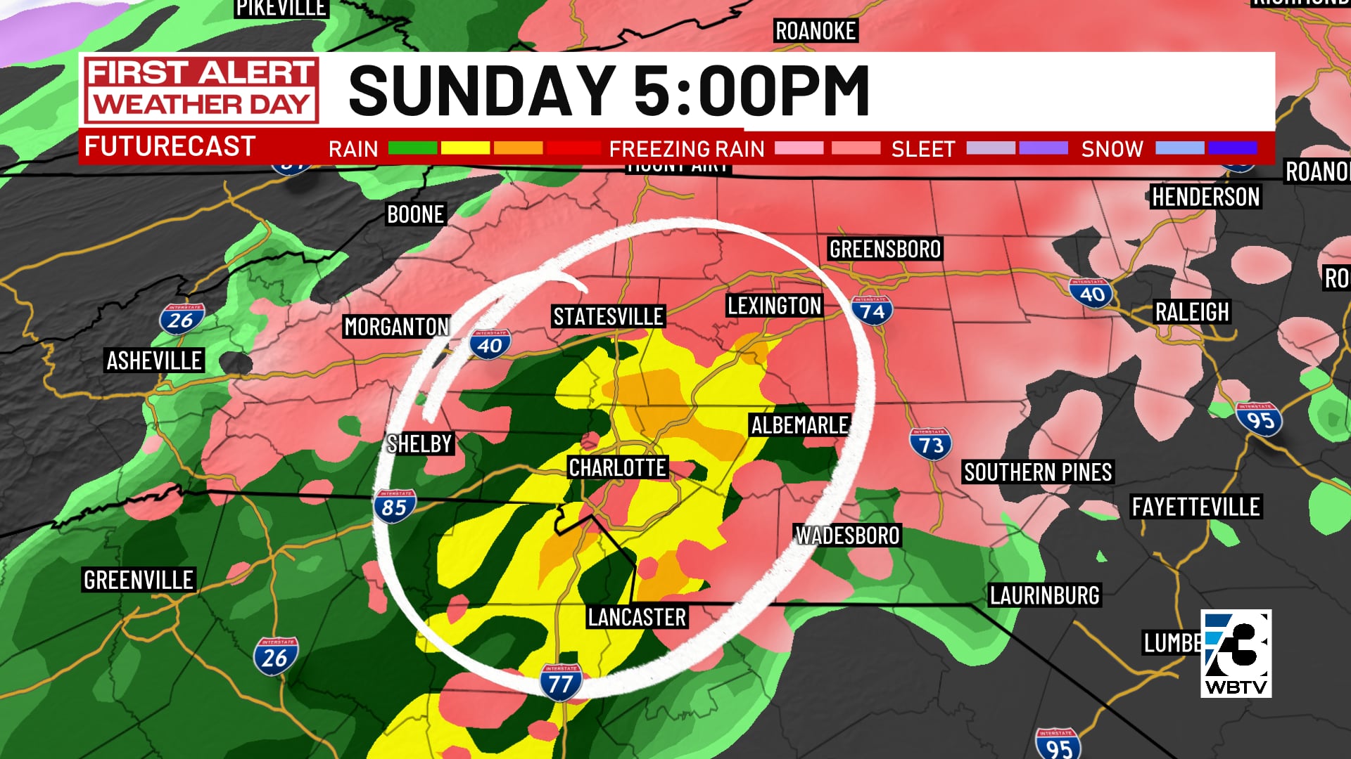 Live coverage: January winter storm latest with WBTV First Alert ...