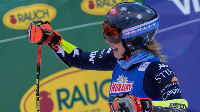 Mikaela Shiffrin wins final slalom before Olympics to lock up season title