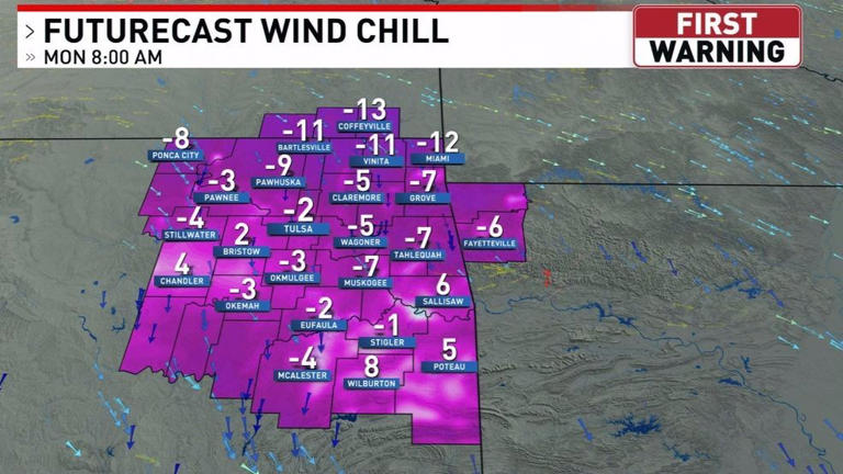 Snow wraps up today, with dangerously cold temperatures lingering