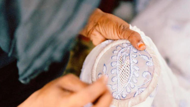 Which city is called the city of embroidery?