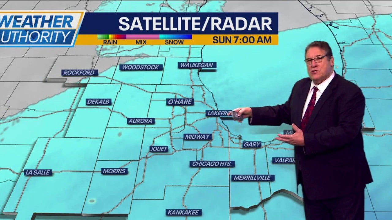 Chicago weather: Snow makes for slick roads, flight cancellations