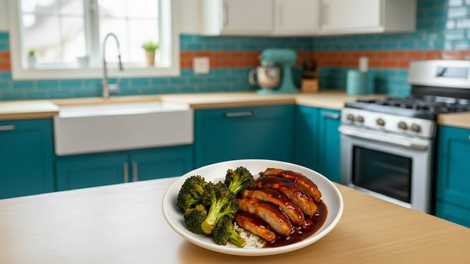 How to make teriyaki chicken with broccoli