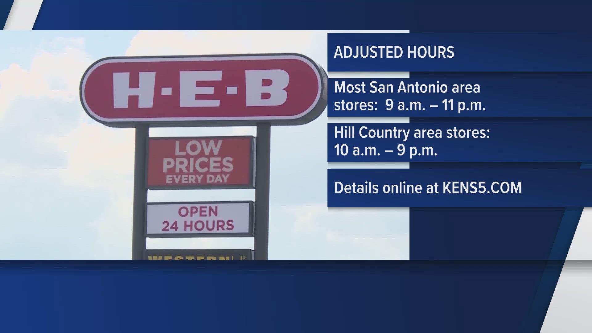 When is H-E-B open this weekend? Grocery chain adjusts hours for San ...