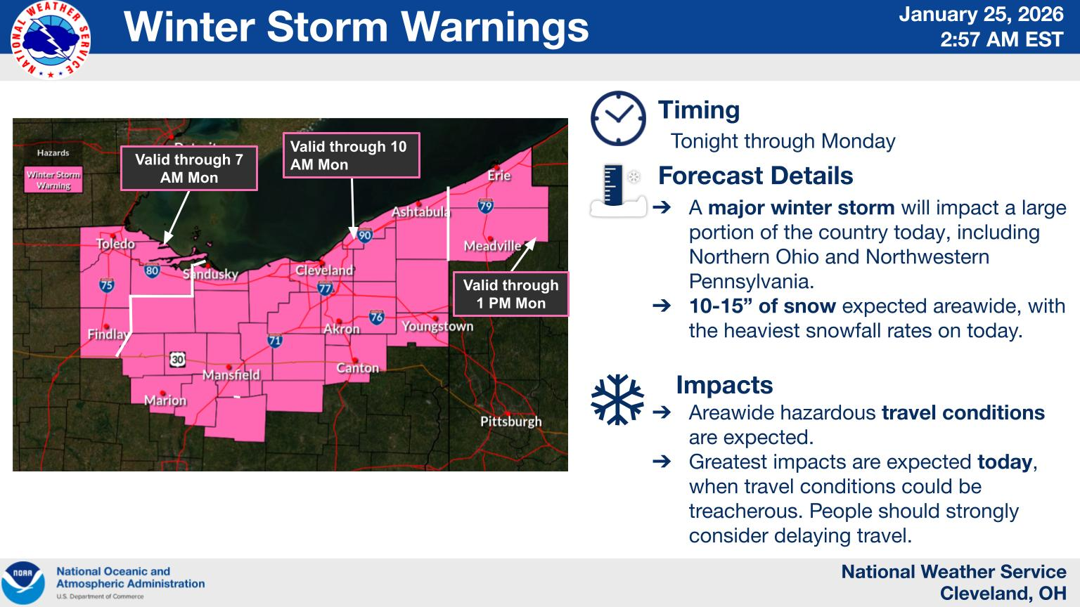 Winter storm Fern is here. Live Sunday updates from the Canton region