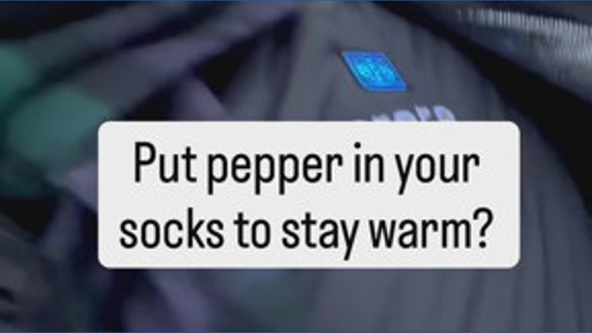 Beating cold feet with cayenne pepper