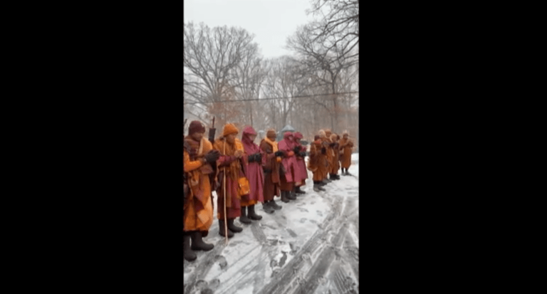 Monks 'Walk for Peace' Raleigh stop altered by weather; planned trek ...