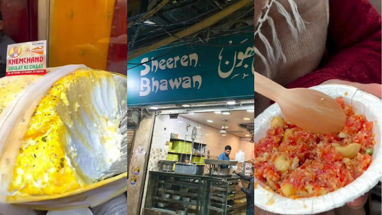 Safed gajar ka halwa, daulat ki chaat, habshi halwa: A winter food walk ...