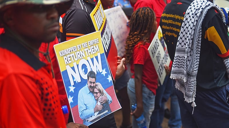 Protesters in Johannesburg call on US to release Venezuela's Maduro