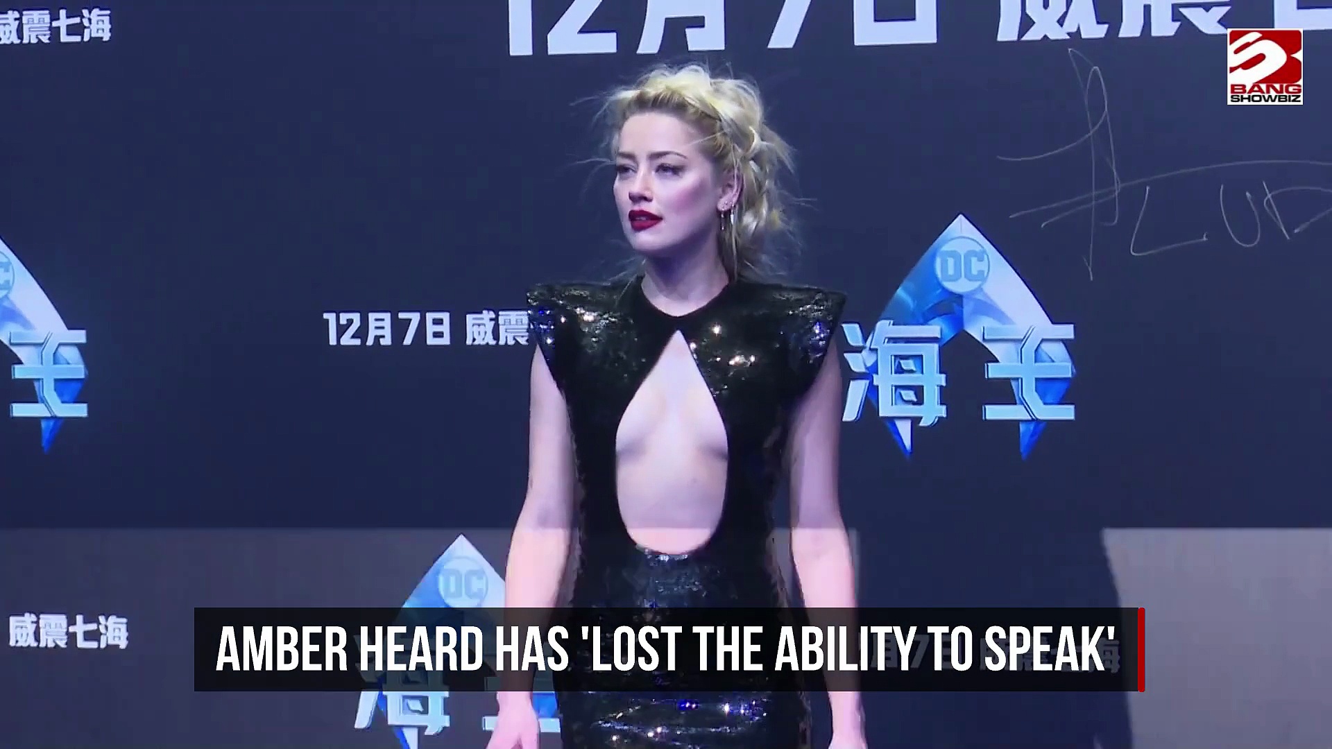 Amber Heard has 'lost the ability to speak'
