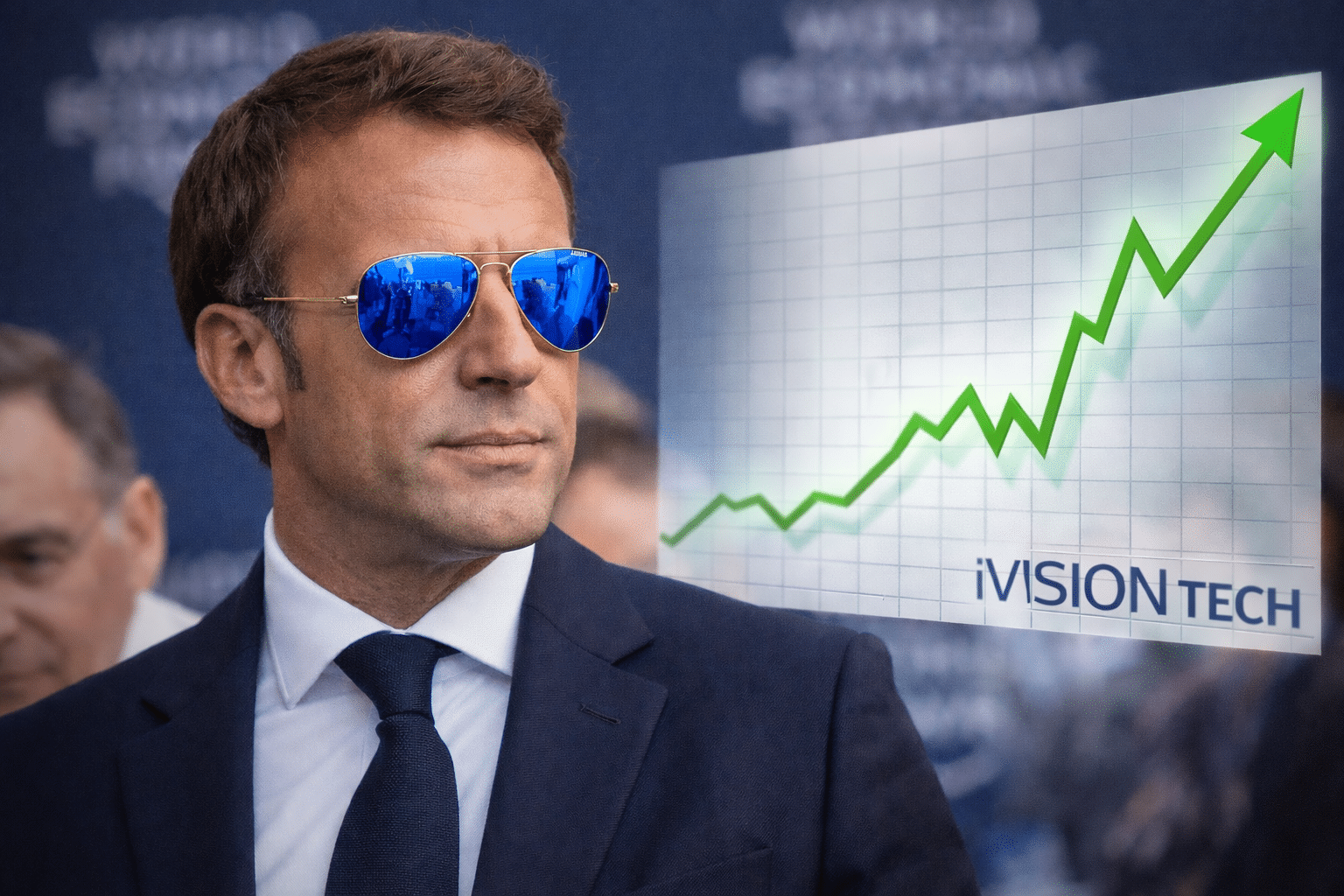 Macron in versione Top Gun fa volare le azioni iVision Tech a Piazza Affari