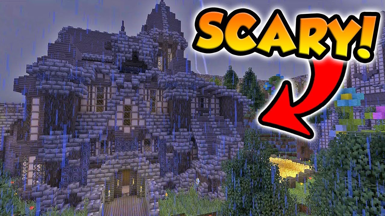 Murdering my friends in a creepy old mansion in Minecraft