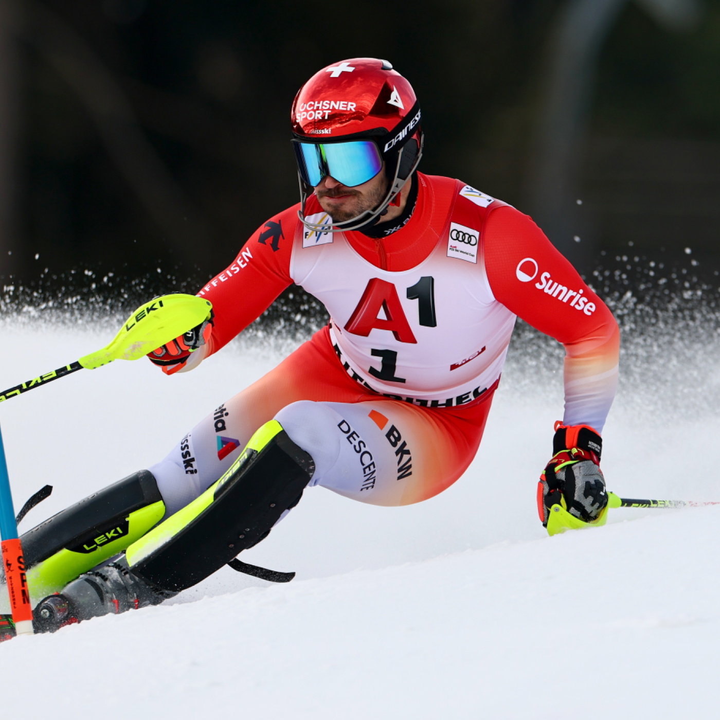 Slalom de Kitzbühel : Meillard en tête, Nef placé
