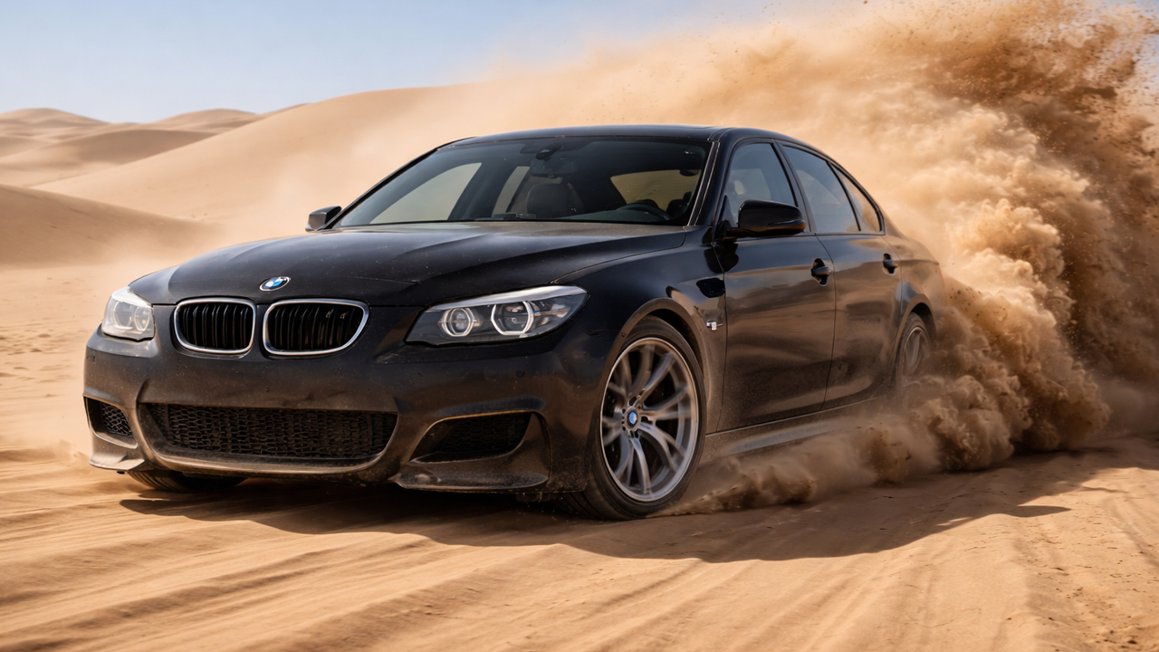 Did my BMW M5 really catch fire in the desert?