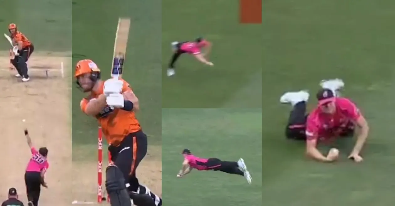 Watch: Jack Edwards plucks a stunner to remove Finn Allen in BBL|15 final