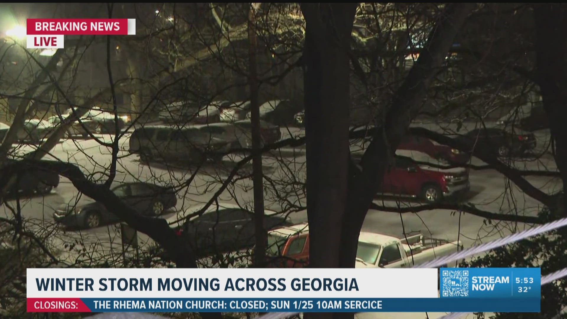 Freezing rain creates dangerous conditions in Athens