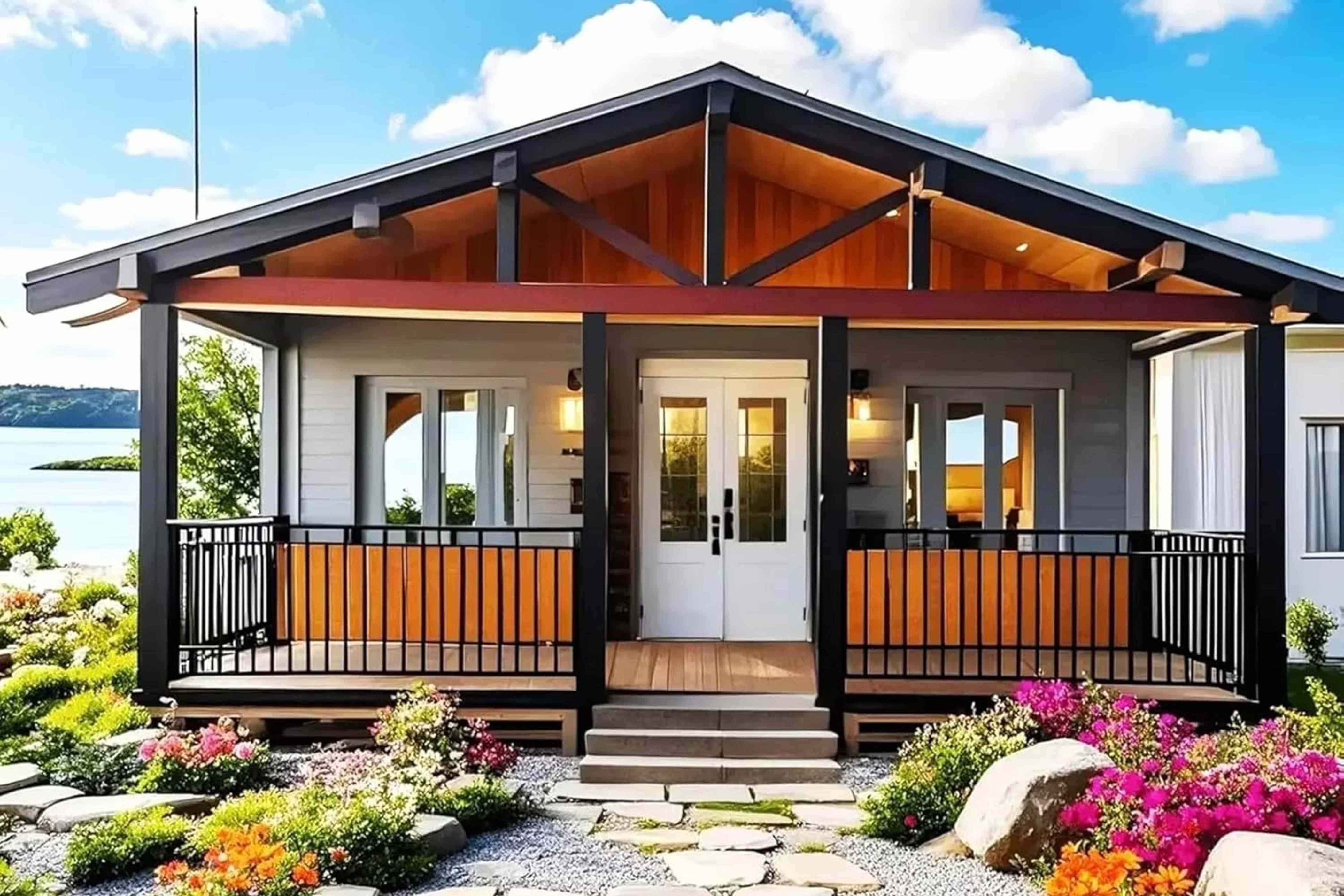 This customizable $9K tiny home has up to 5 bedrooms and a roomy front ...