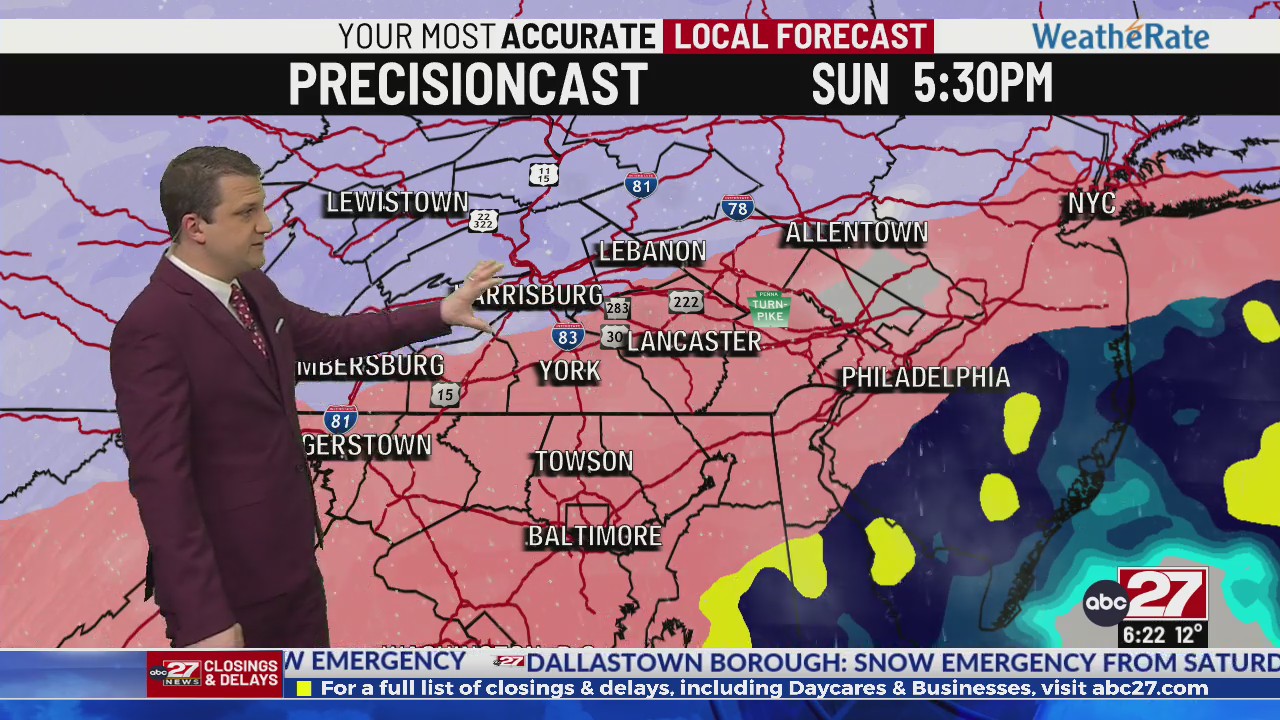 Brett's Sunday morning first forecast